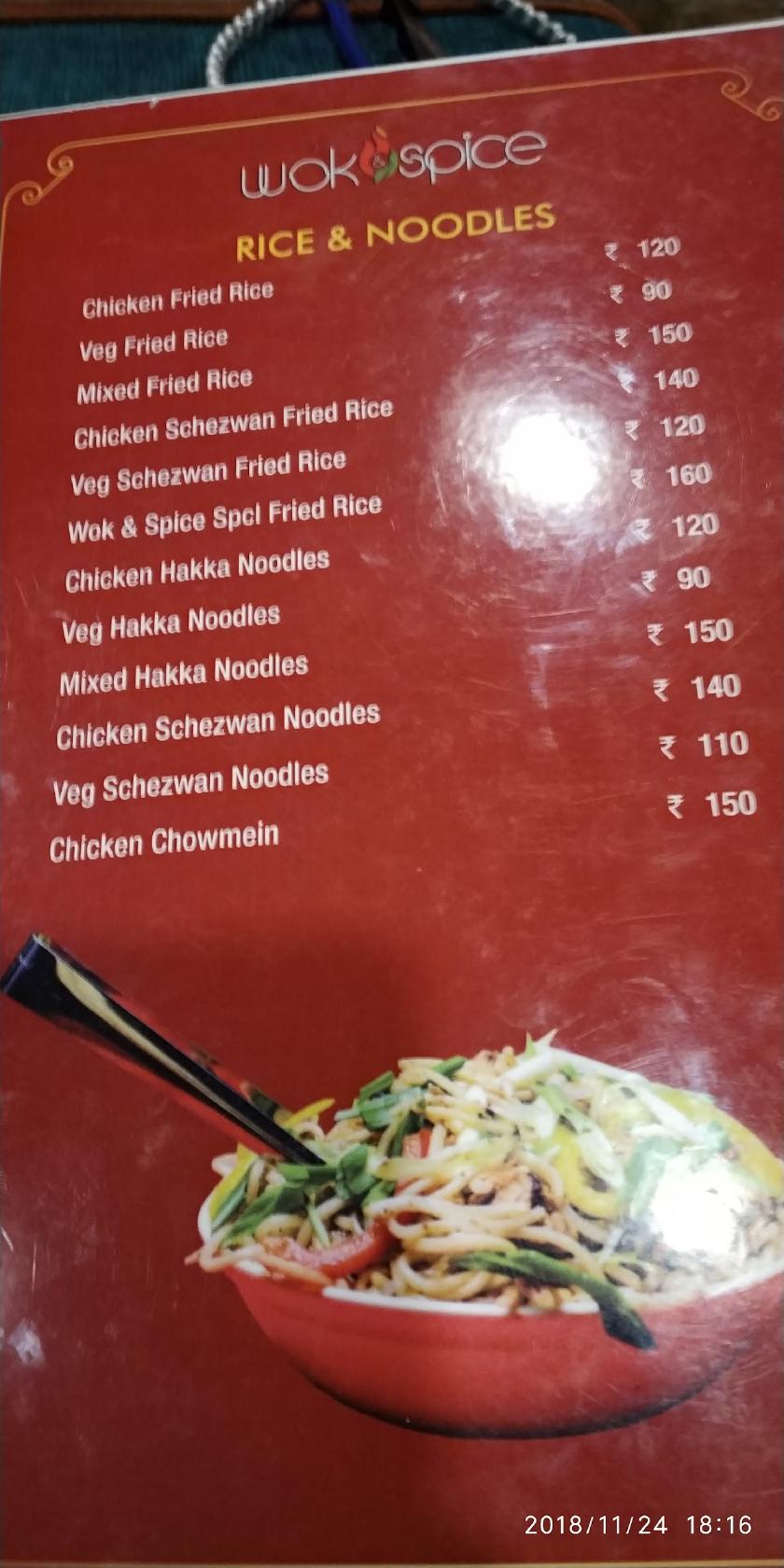 Menu at Wok & Spice, Mangaldoi
