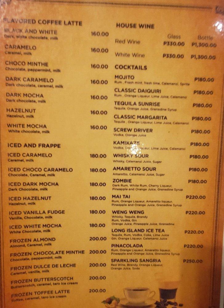 Menu at Cusina ni Nanay Maria restaurant, Bagac, H9XP+PQ5