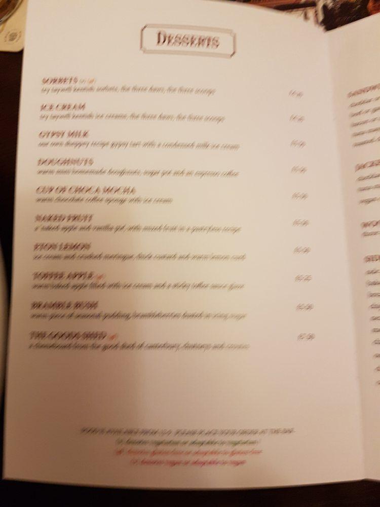 Menu at Three Daws pub & bar, Gravesend