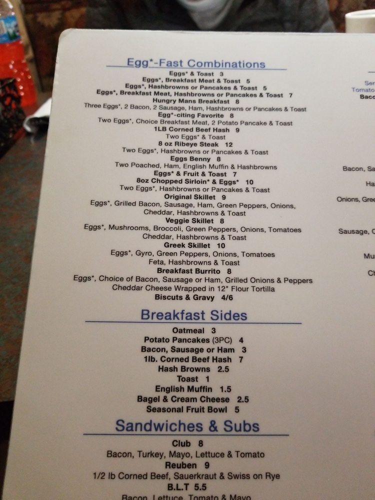 Menu at Avia Family Dining restaurant, Holly