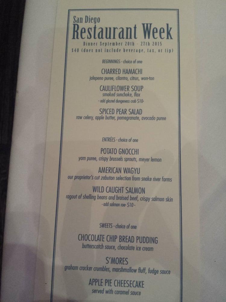 Menu at Cowboy Star Restaurant and Butcher Shop, San Diego