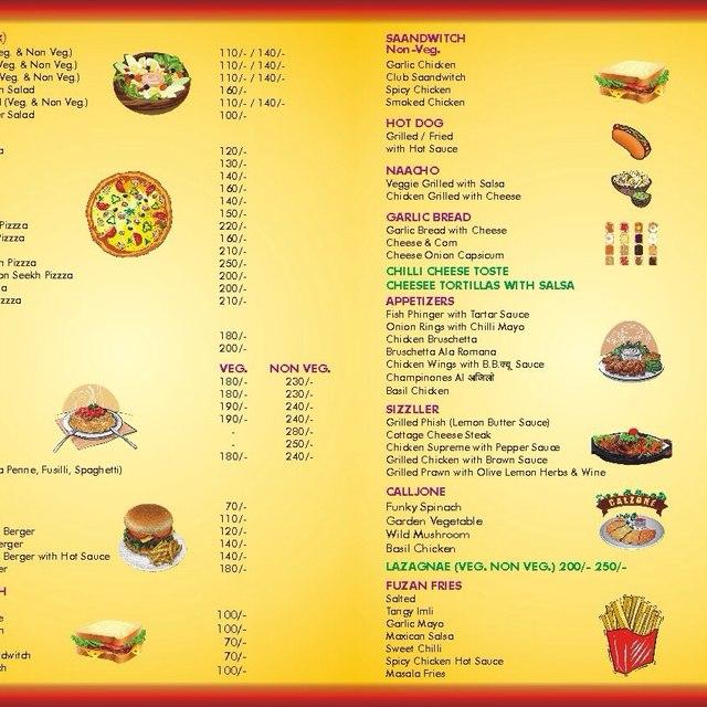 Menu at Flames restaurant, Delhi, M6V3+QJ6