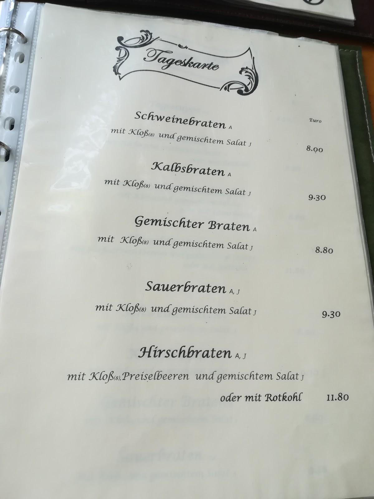 Speisekarte von Gasthaus Seitz restaurant, Plech, Bernheck 17