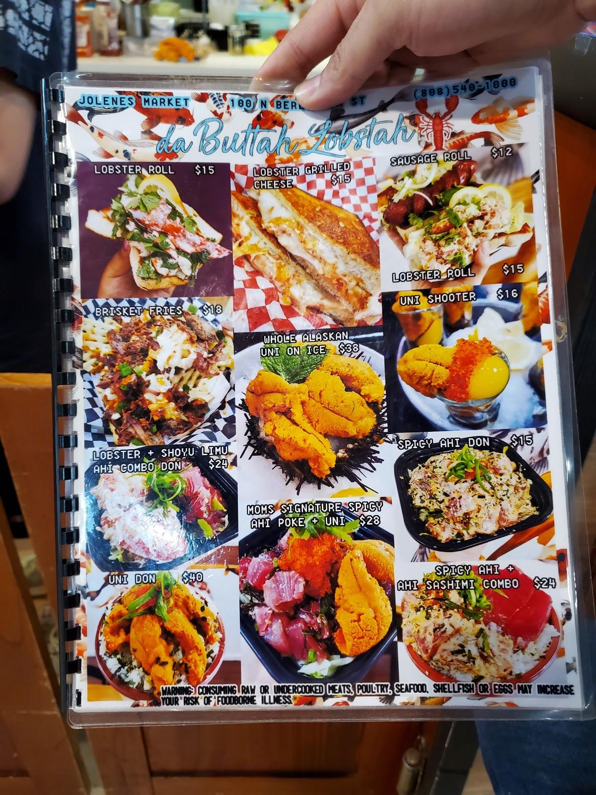 Menu at Jolene's Market - Chinatown restaurant, Honolulu