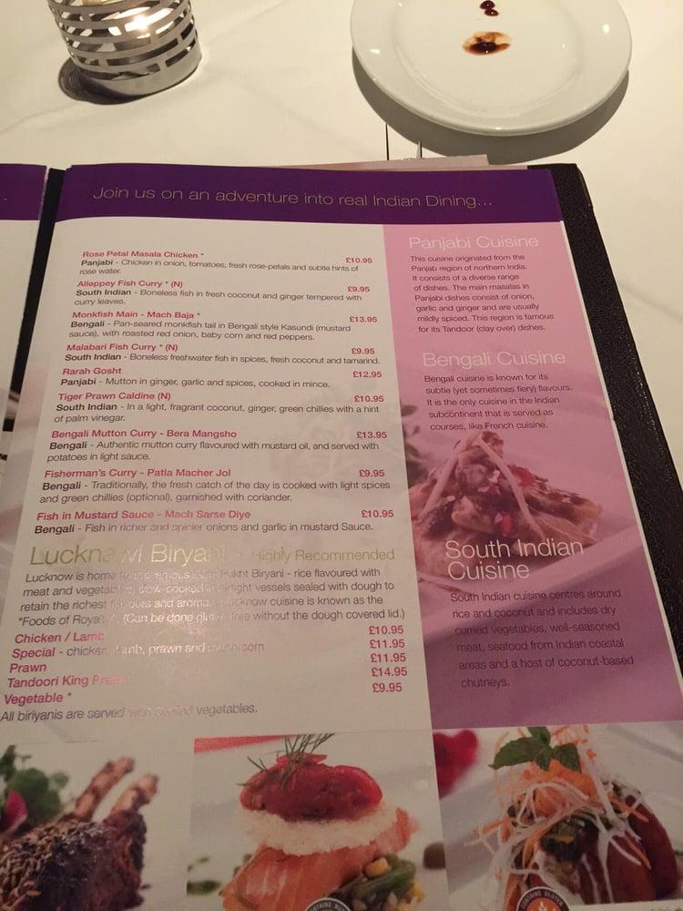 Menu at Zari - Indian Fine Dining Crawley restaurant, Crawley