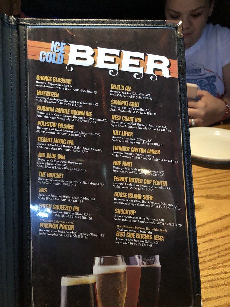 Menu at Bobby-Q BBQ Restaurant and Steakhouse, Mesa, S Stapley Dr