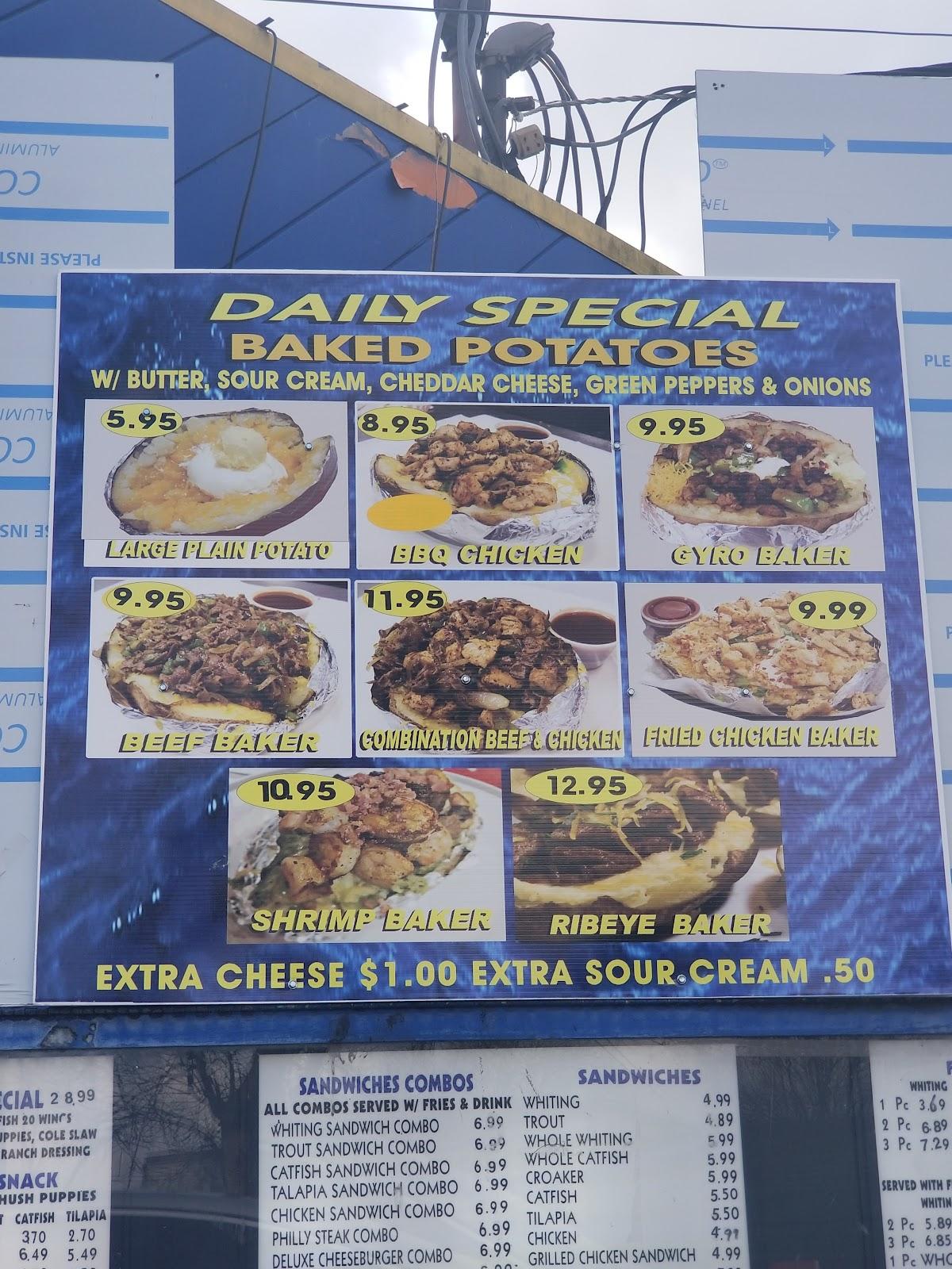 Menu at Boston fish supreme restaurant, Birmingham, 144 6th Ave SW