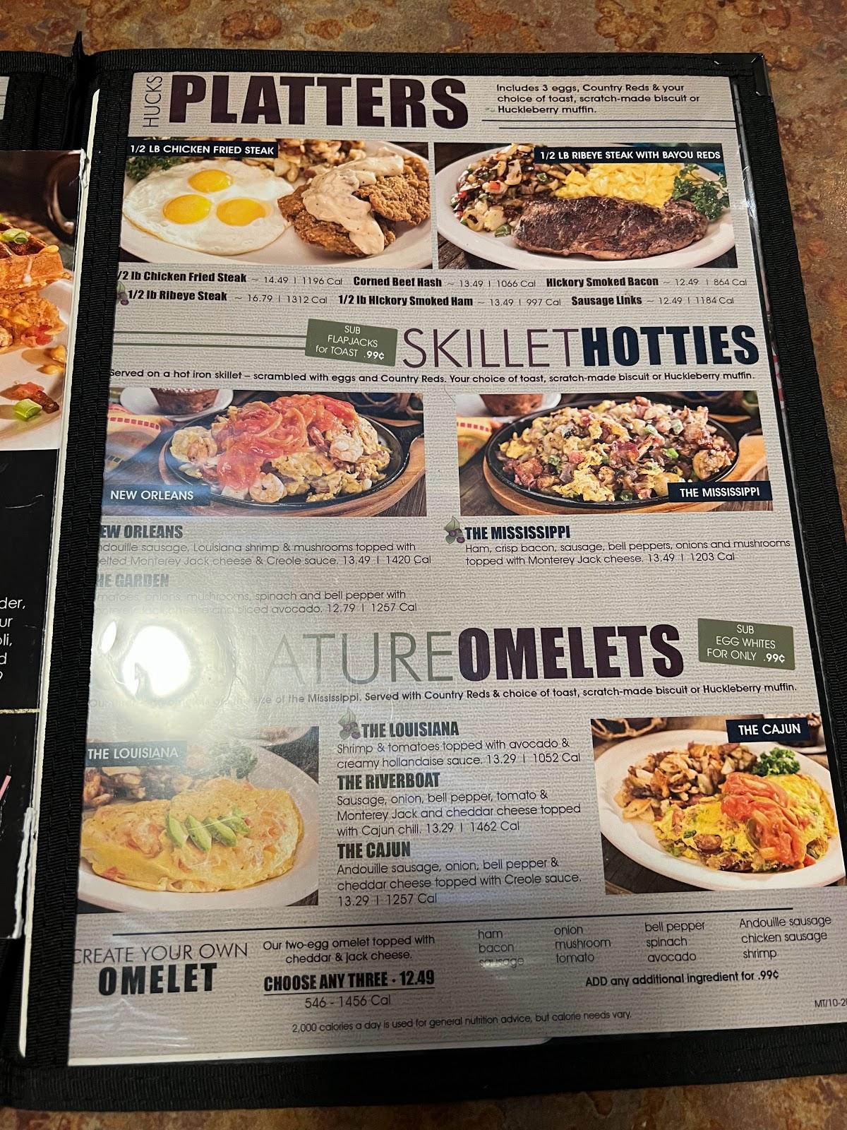 Menu at Huckleberry's Breakfast & Lunch restaurant, Sacramento, Arena ...