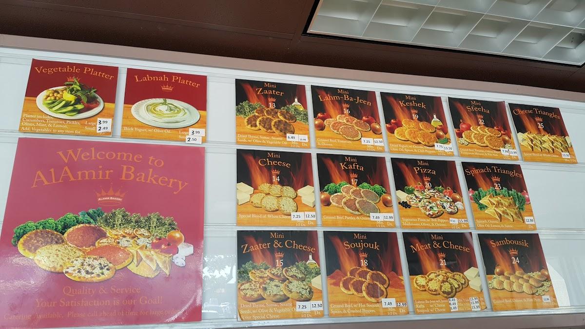 Menu at Al Amir Bakery, Anaheim, 905 S Brookhurst St A