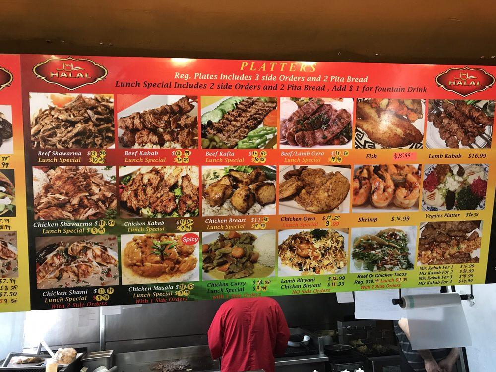 Menu at La Zeez Pita Grill restaurant, Torrance