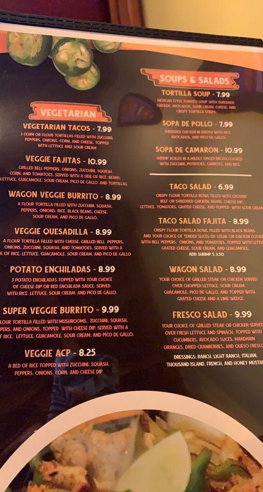 Menu at Taco Wagon restaurant, Appomattox, 177 Old Courthouse Rd