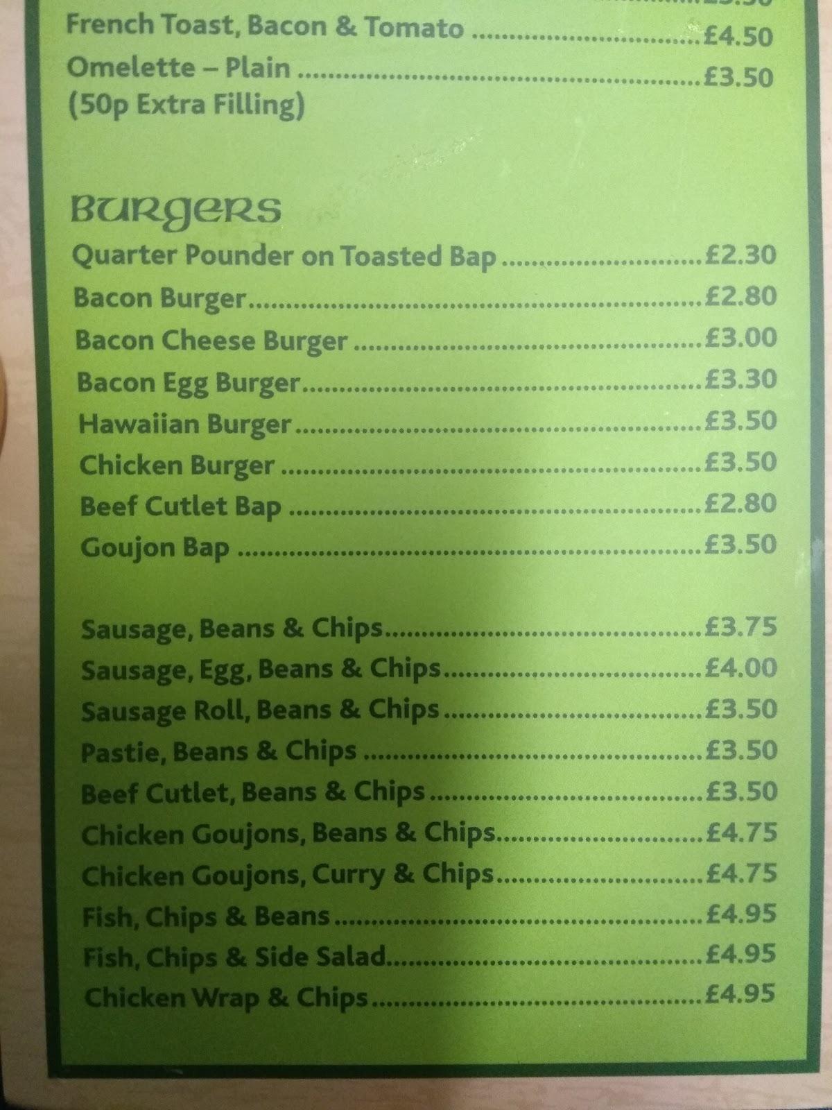 Menu at The Full Irish pub & bar, Newry