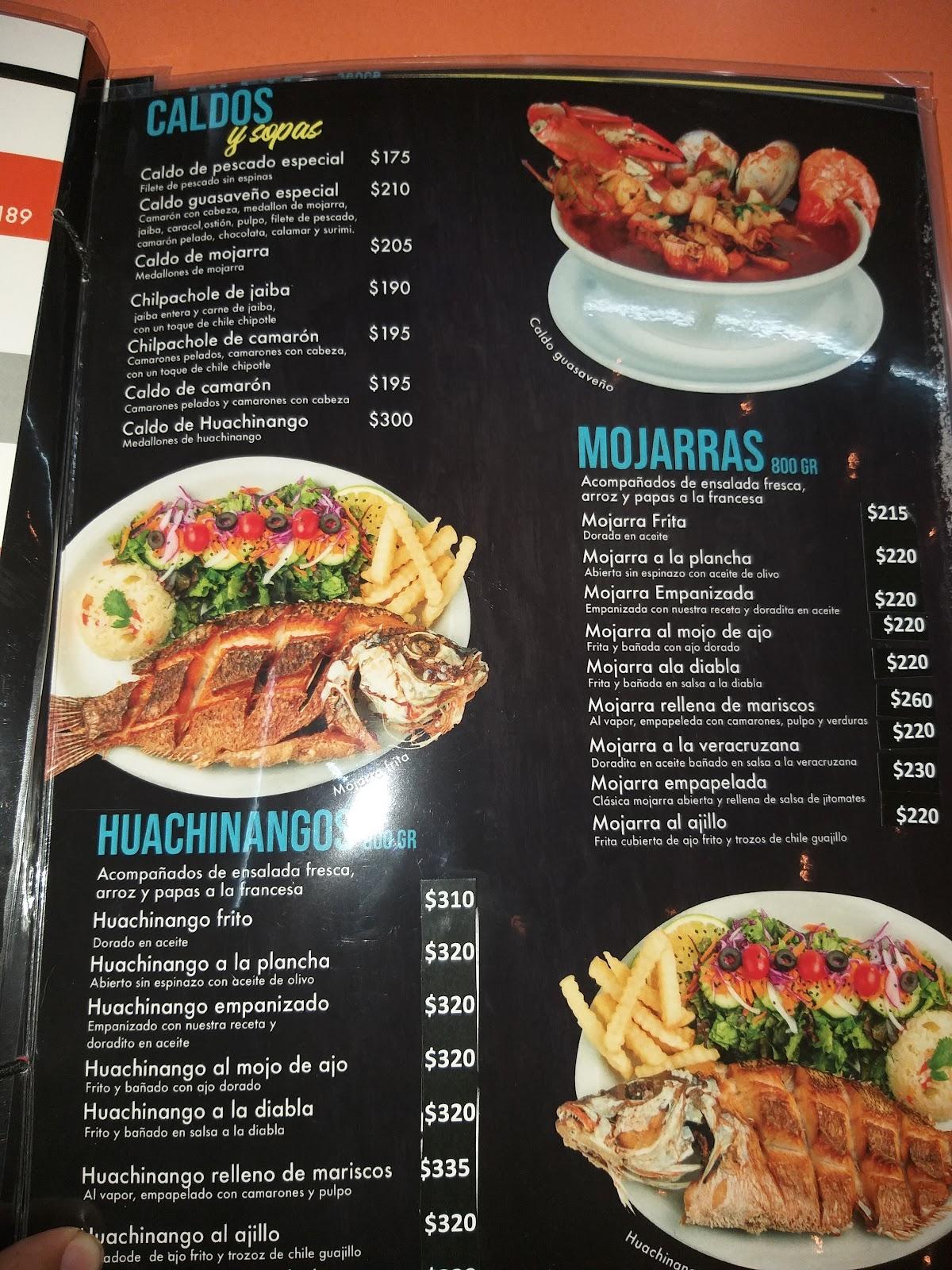 Carta del restaurante El Camarón Guasaveño, Cuernavaca, Cuernavaca