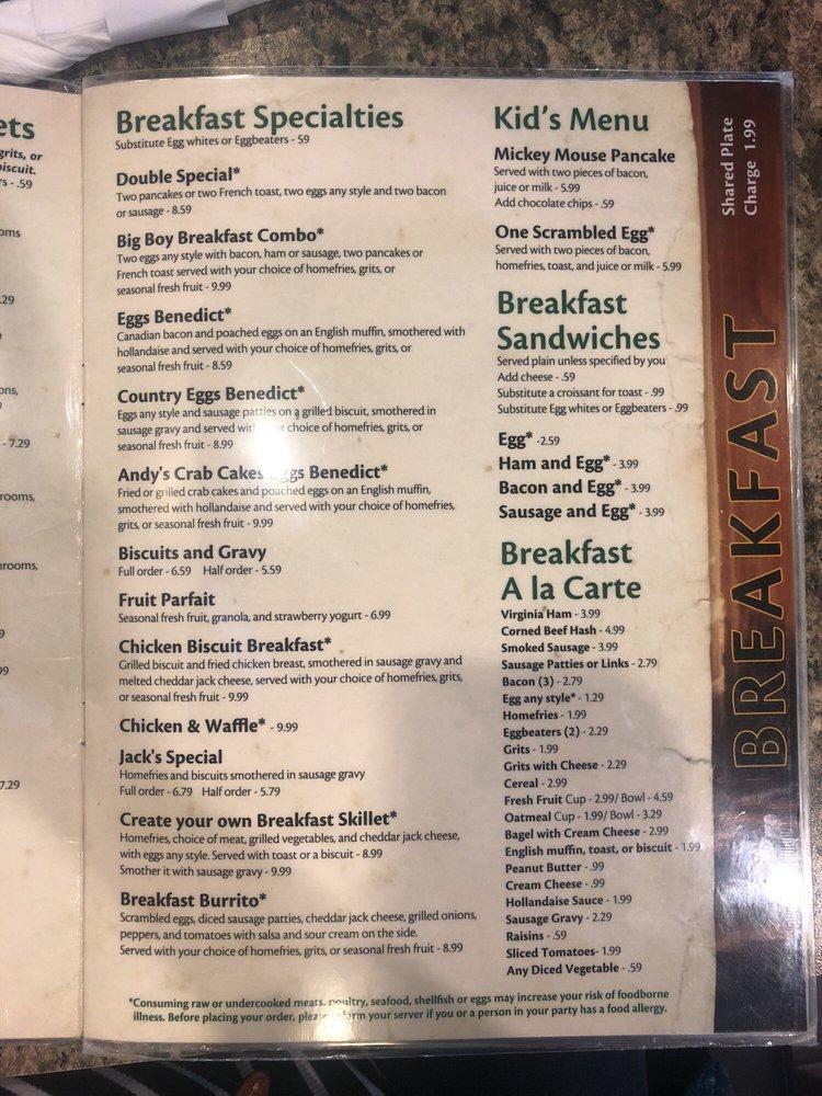 Menu at Popi's Place restaurant, Bradenton, E State Road 70