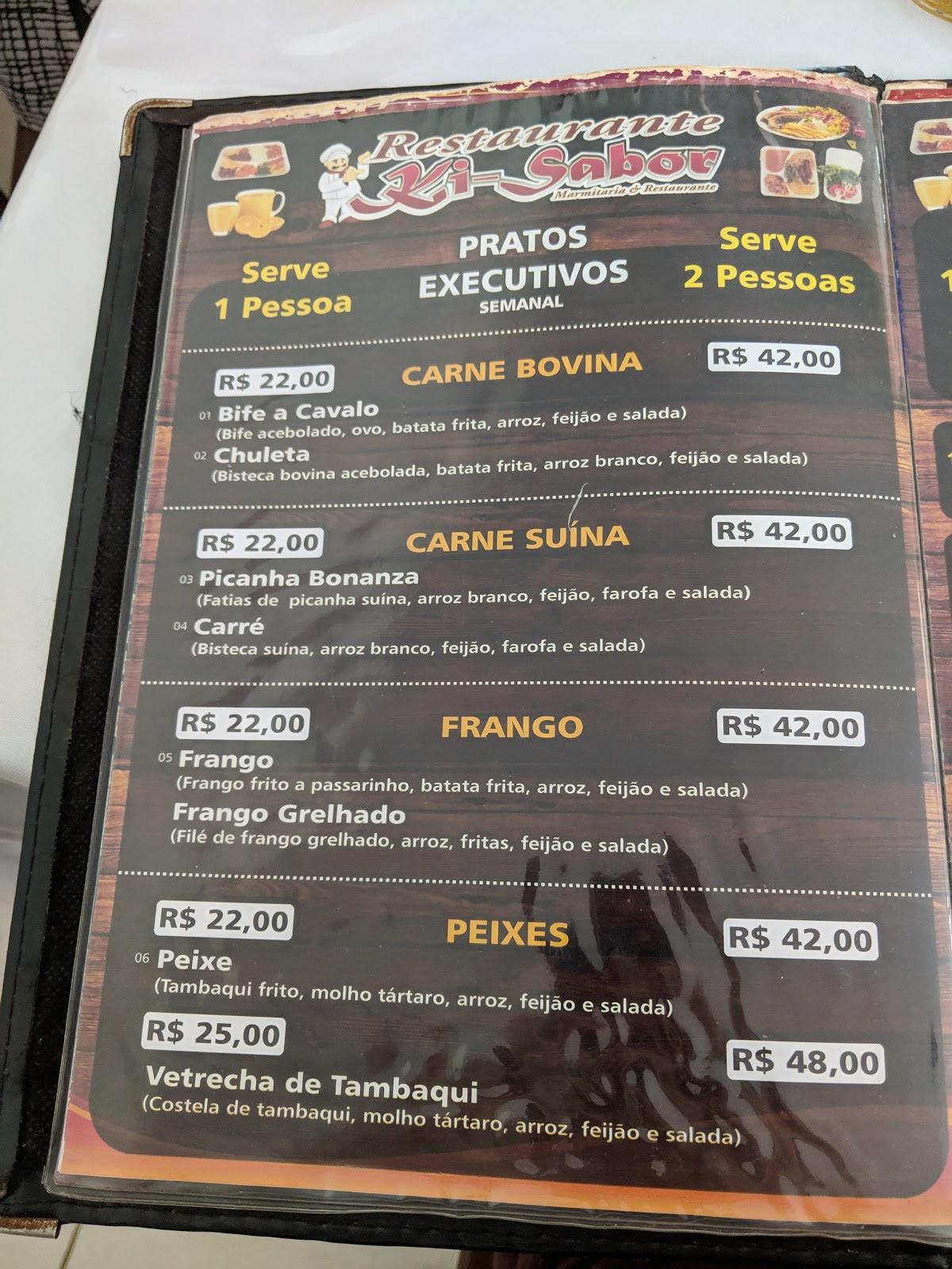 Menu at Restaurante Ki-Sabor, Alta Floresta