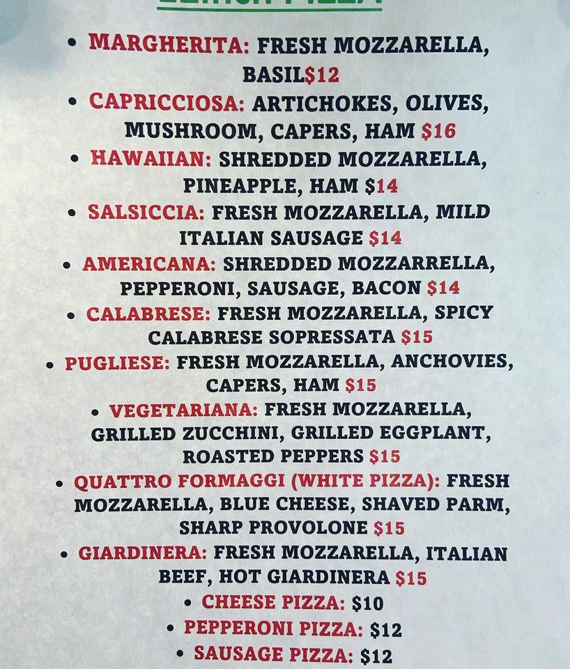 Menu at Romano Mercato Italiano restaurant, Henderson, Via Firenze #110