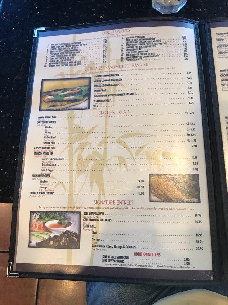 Menu at Á Đông Restaurant, Loma Linda