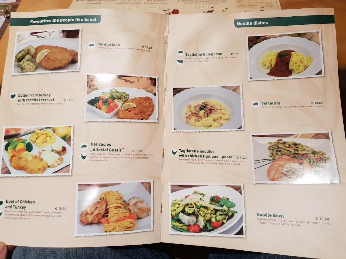Menu at Autobahnrestaurant & Motorhotel Oldtimer, Guntramsdorf