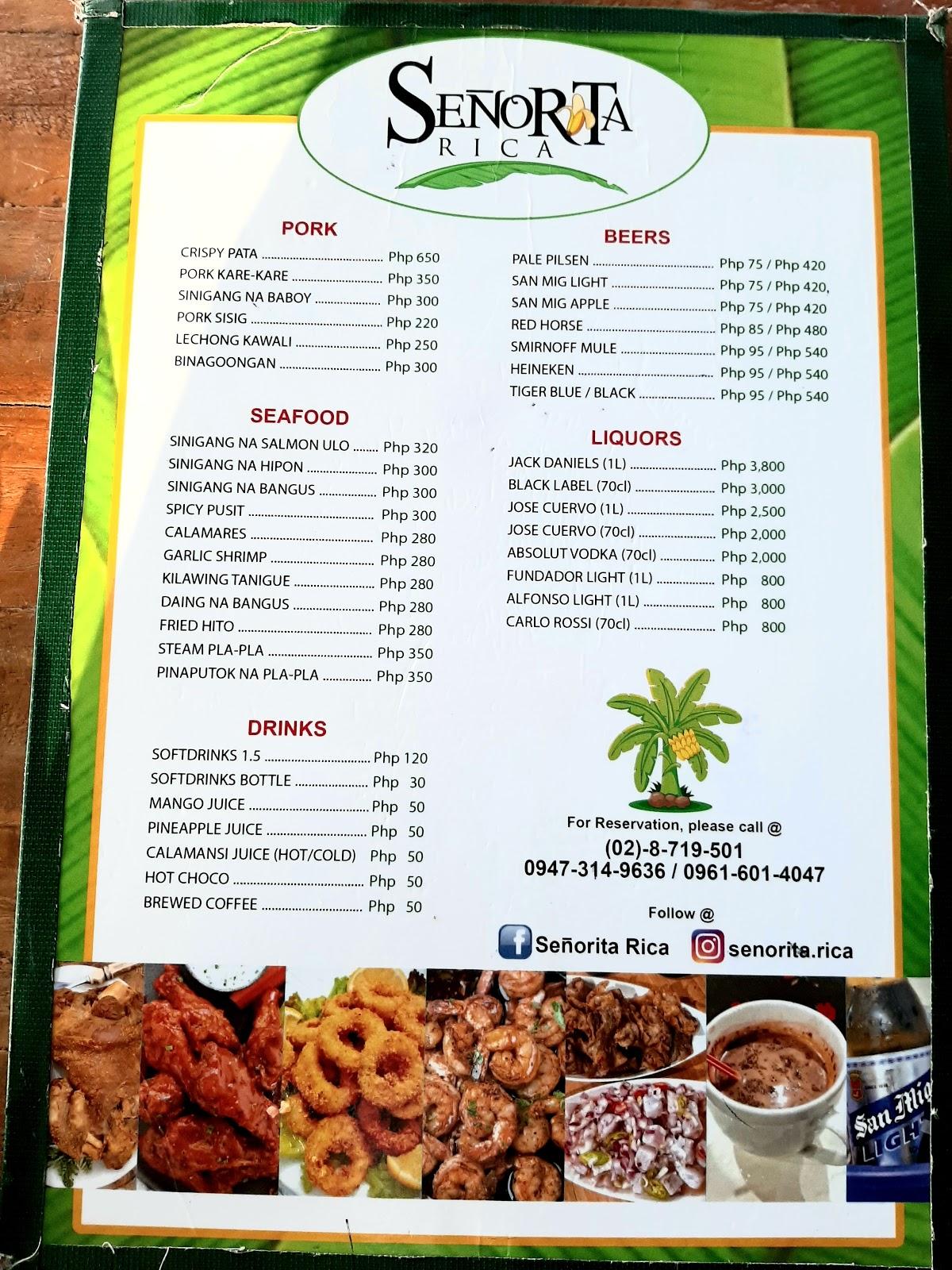 Menu at Food Parking Lot restaurant, Antipolo
