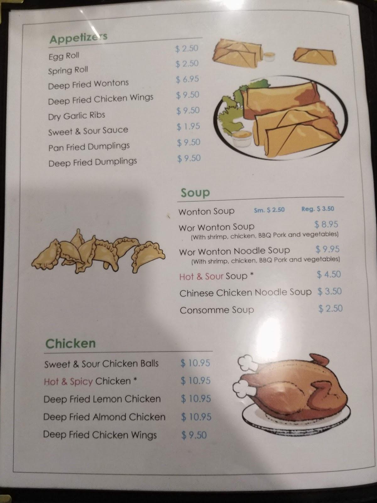 Menu at Golden River Restaurant, Roblin