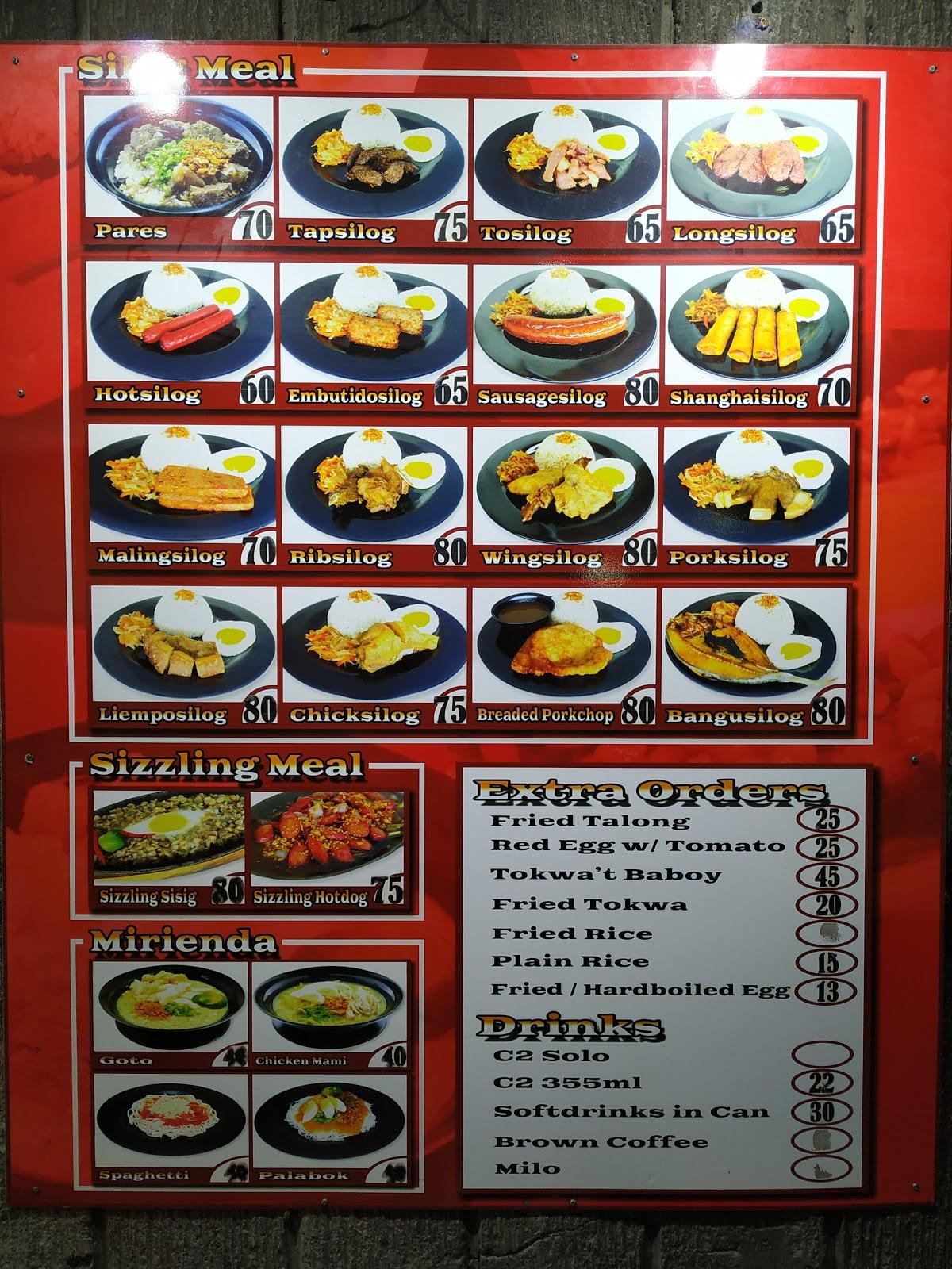 Menu at Jarret's restaurant, Pasig, Strata 100, Ruby Road Ortigas Center