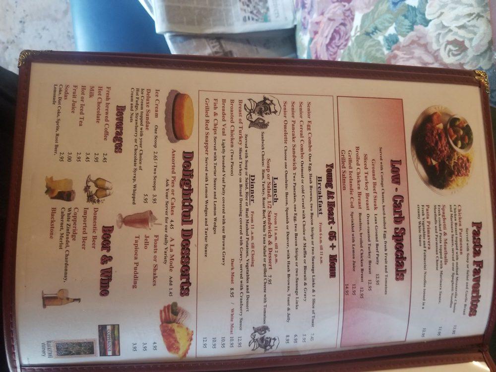 Menu at Primrose Restaurant, Seal Beach