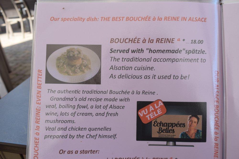 Menu at Restaurant Au Boeuf, Soufflenheim