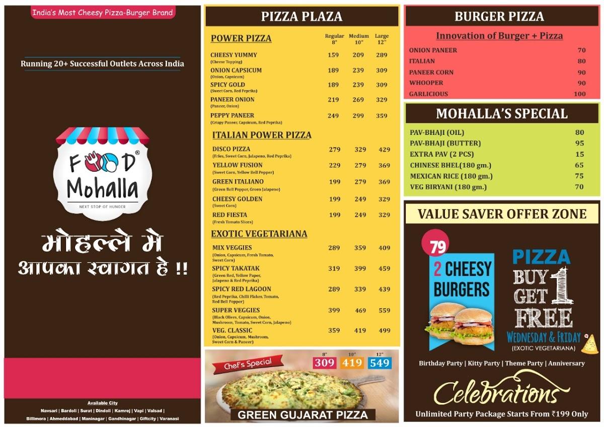 Menu at COCO CENTRAL CAFE, Vyara