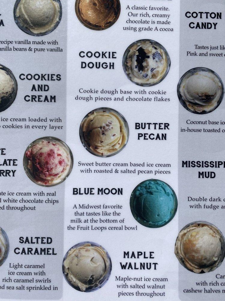 Menu at The Pearl Ice Cream Parlor restaurant, La Crosse