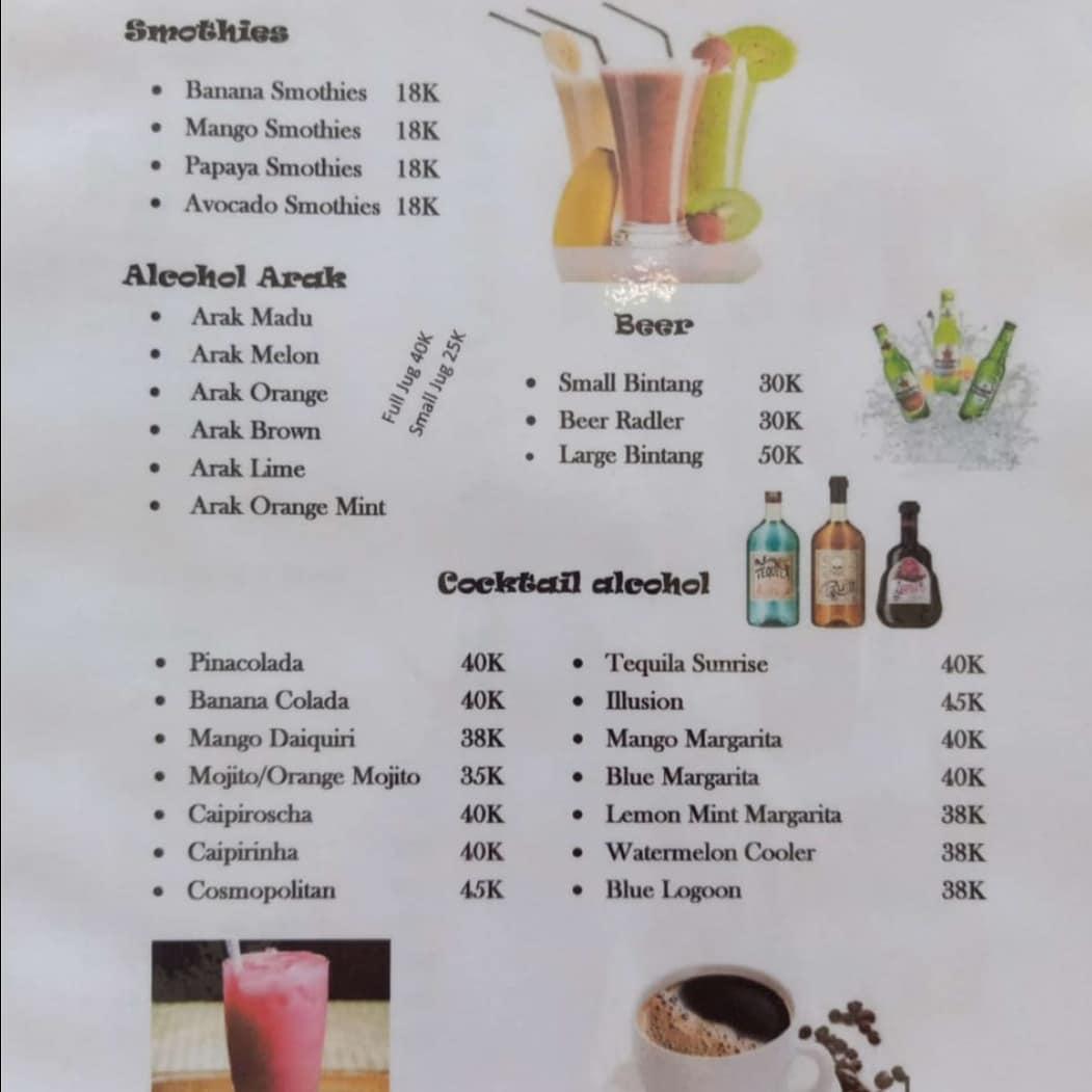 Menu at Resto Ratu - Hotel Ratu Jembrana restaurant, Negara