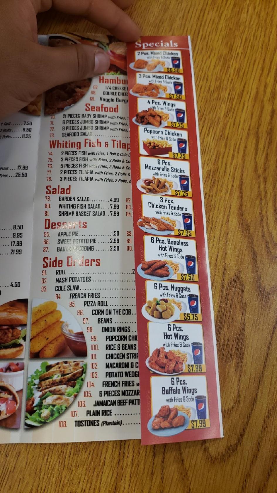 Menu at Royal Fried Chicken - North Providence restaurant, North Providence