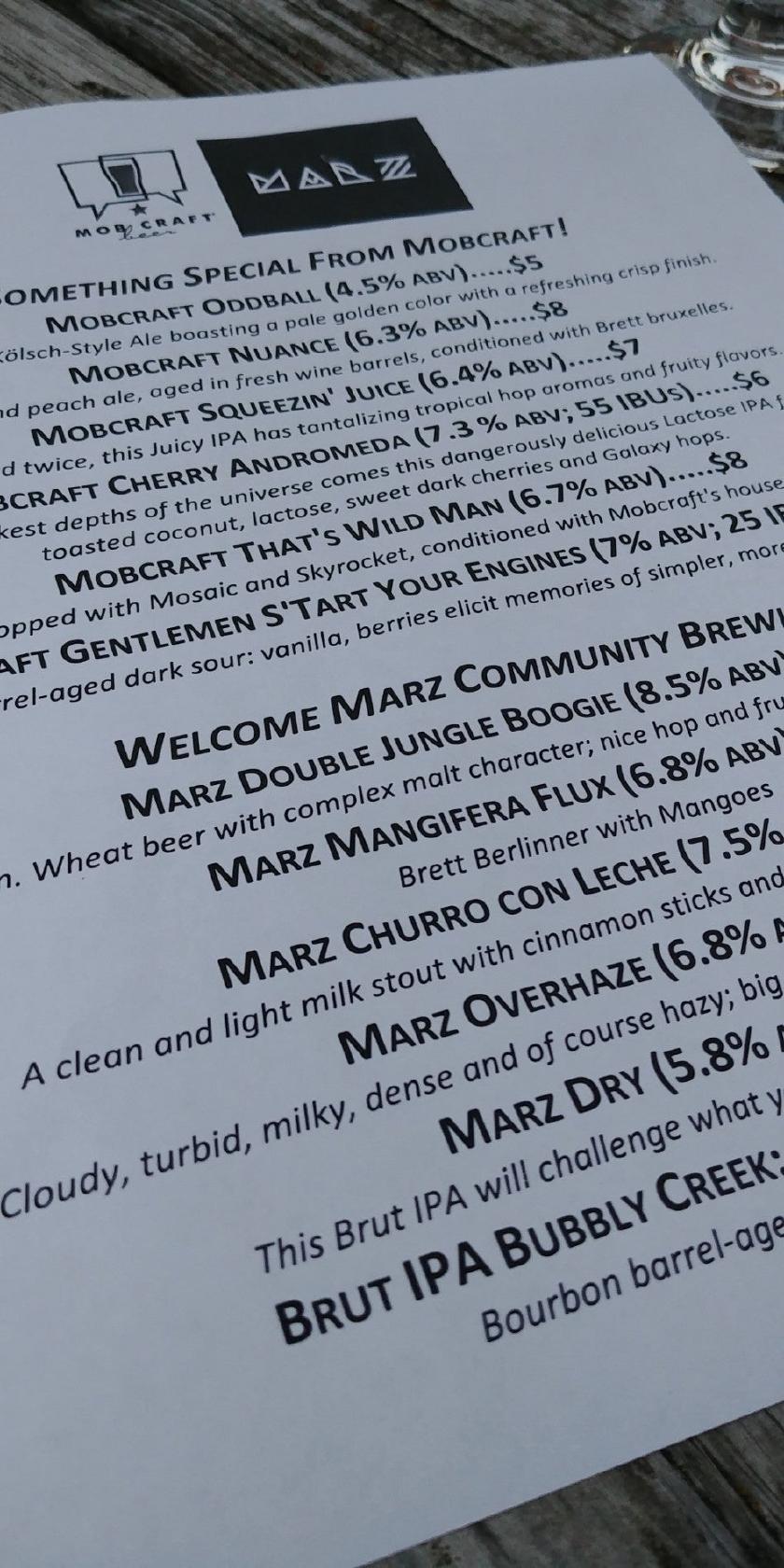 Menu at The Malt House pub & bar, Madison