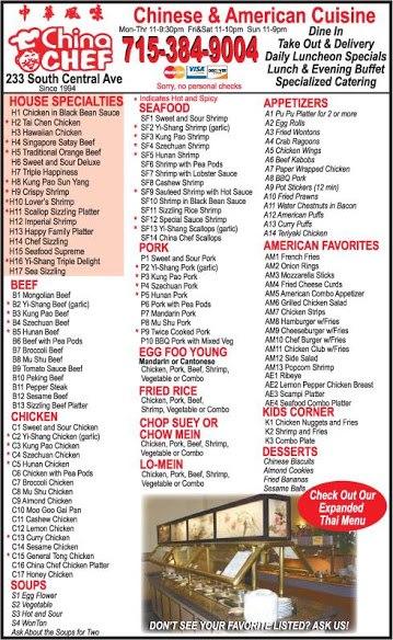 Menu at GT HAWAIIAN BBQ INC, Marshfield, 233 S Central Ave
