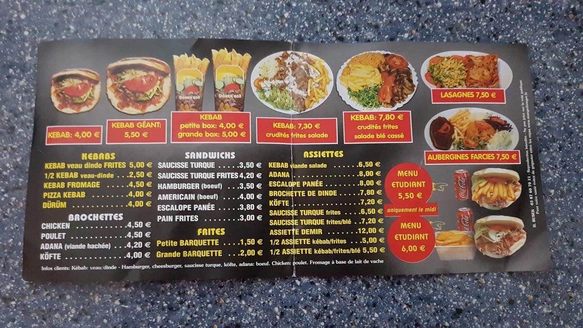 Menu at Resto Demir Kebab fast food, Creutzwald