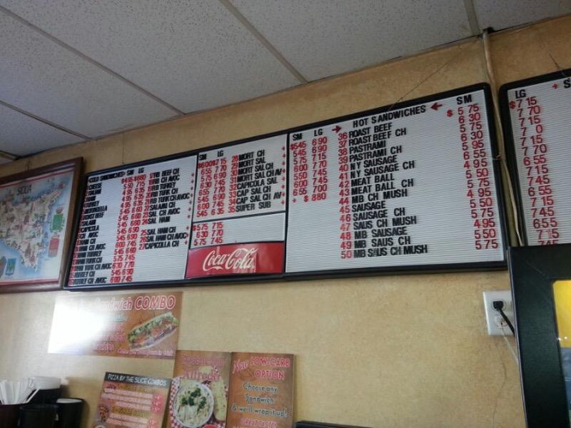 Menu at THE PIZZA OVEN pizzeria, El Monte
