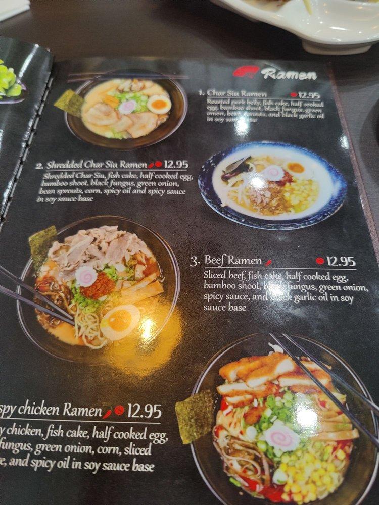 Menu at ippin ramen & sushi restaurant, Broken Arrow