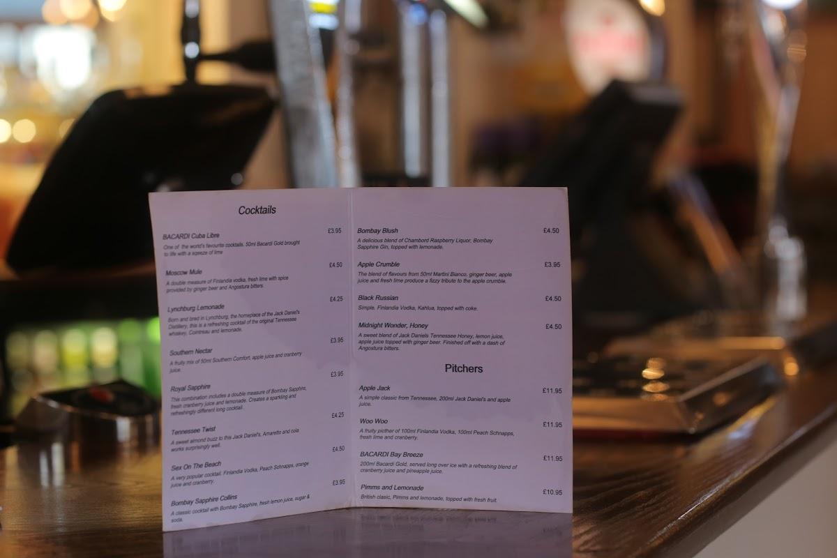 Menu at The Westbourne pub & bar, Swansea, 1 Brynymor Rd