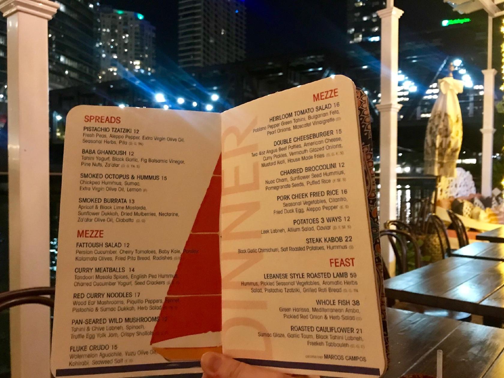 Menu at Beatnik On The River pub & bar, Chicago