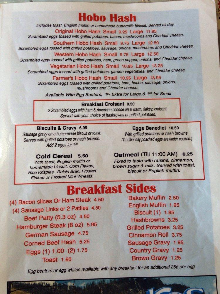Menu at Country Rose Café cafe, Tacoma