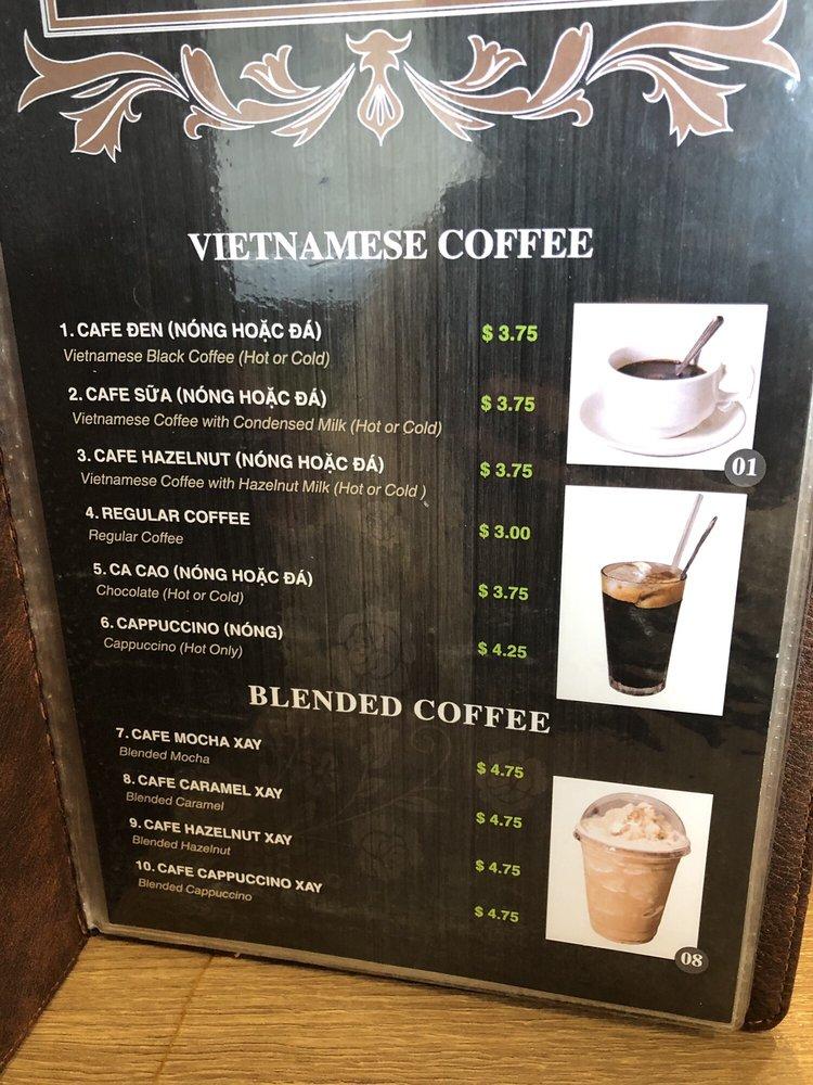 Menu at iLanet Coffee restaurant, Garden Grove
