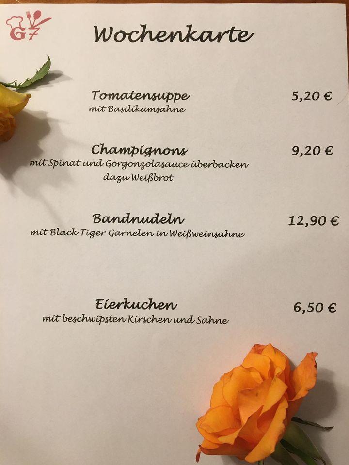 Speisekarte von Gaststätte G7 restaurant, Berlin, Gatower Str. 7