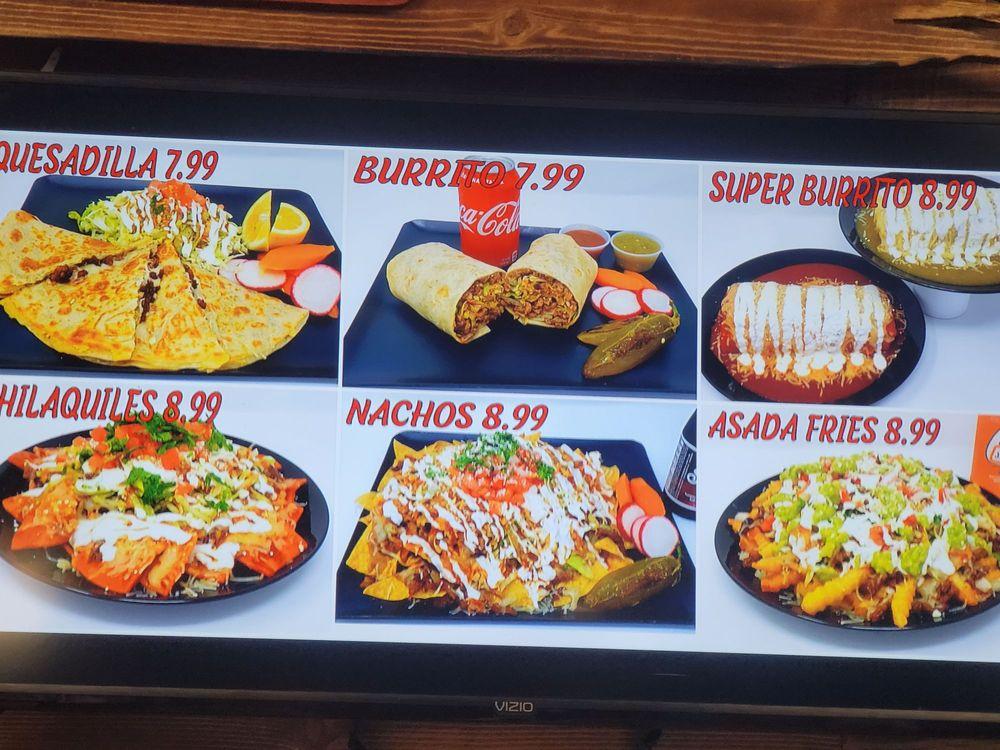 Menu at El Taco Rico restaurant, Porterville