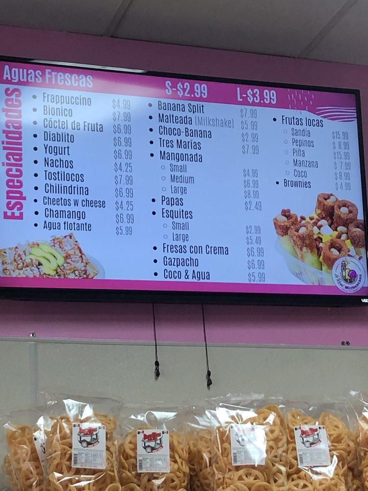 Menu at La Michoacana Paleteria Y Neveria desserts, Ontario