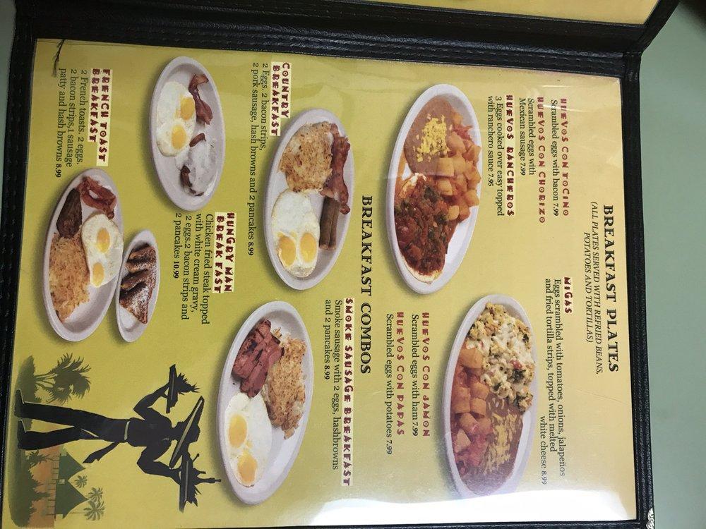 Menu at Los Compadres Mexican Restaurant, Huffman