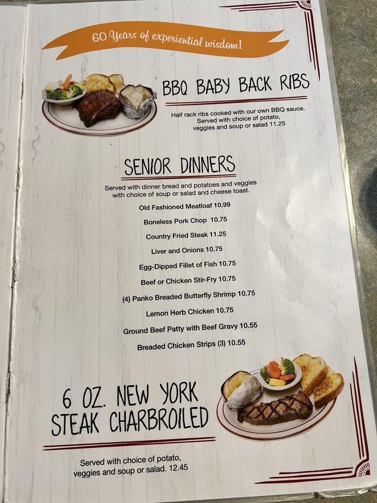 Menu at Brooks Ranch restaurant, Atwater