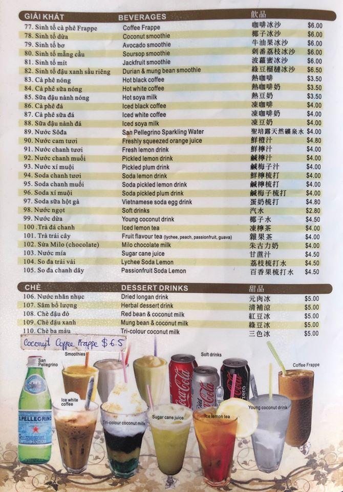 Menu at Tan Thanh Restaurant, Inala, Unit 16/57 Corsair Ave