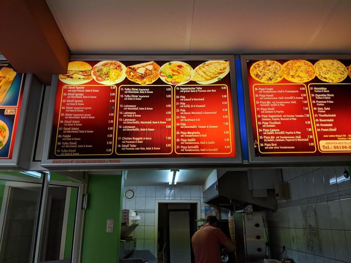Menu at Abi Kebab Haus restaurant, Rodgau