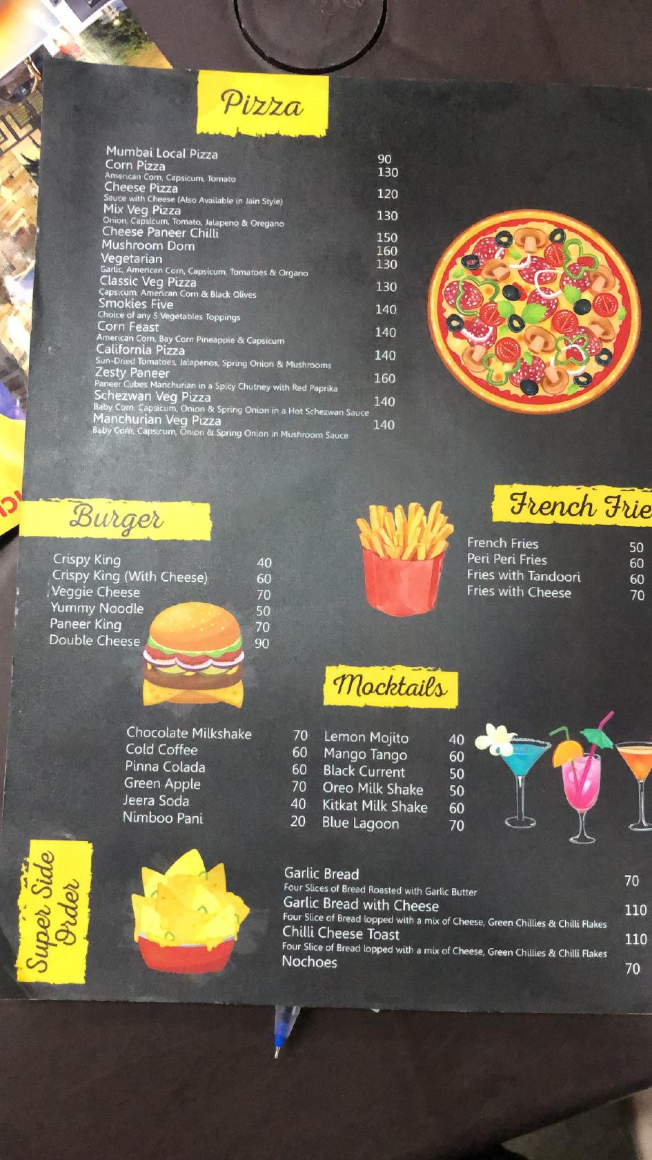 Menu at Bombay bites, Palghar