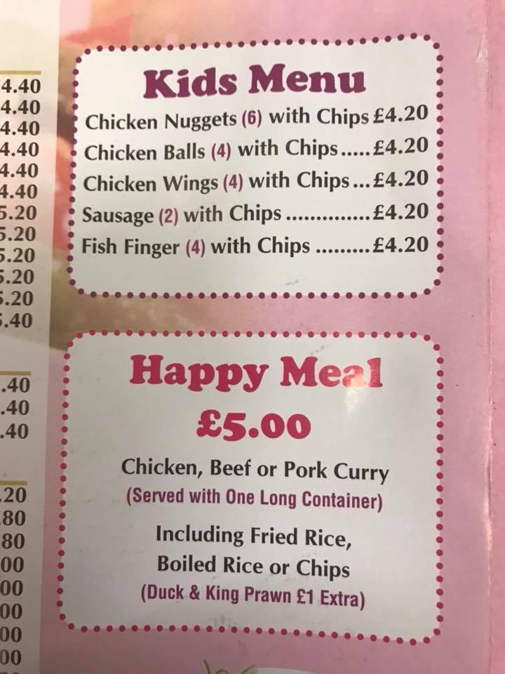 Menu at China gourmet dunblane restaurant, Brant