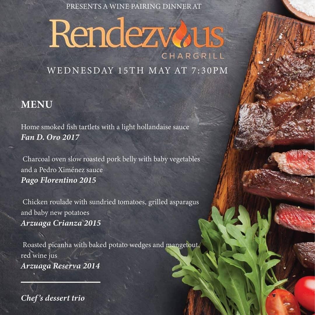 Menu at Rendezvous Chargrill restaurant, Gibraltar